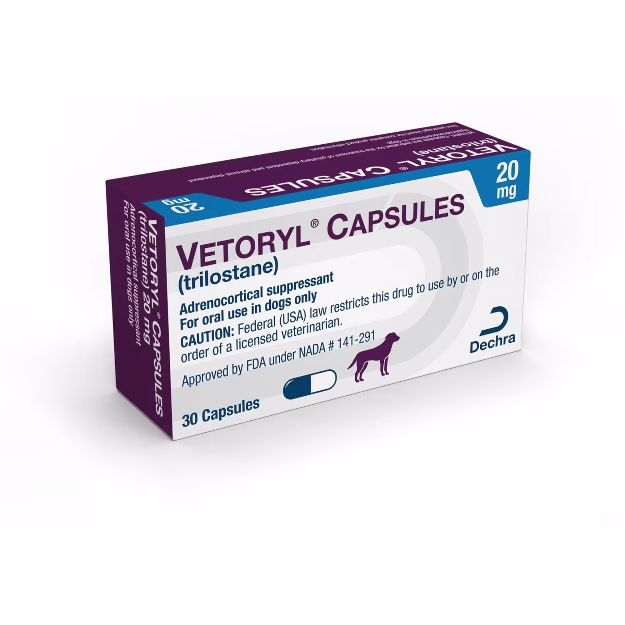 Vetoryl (Trilostane) Capsules 20 mg, 30 Count | Petco