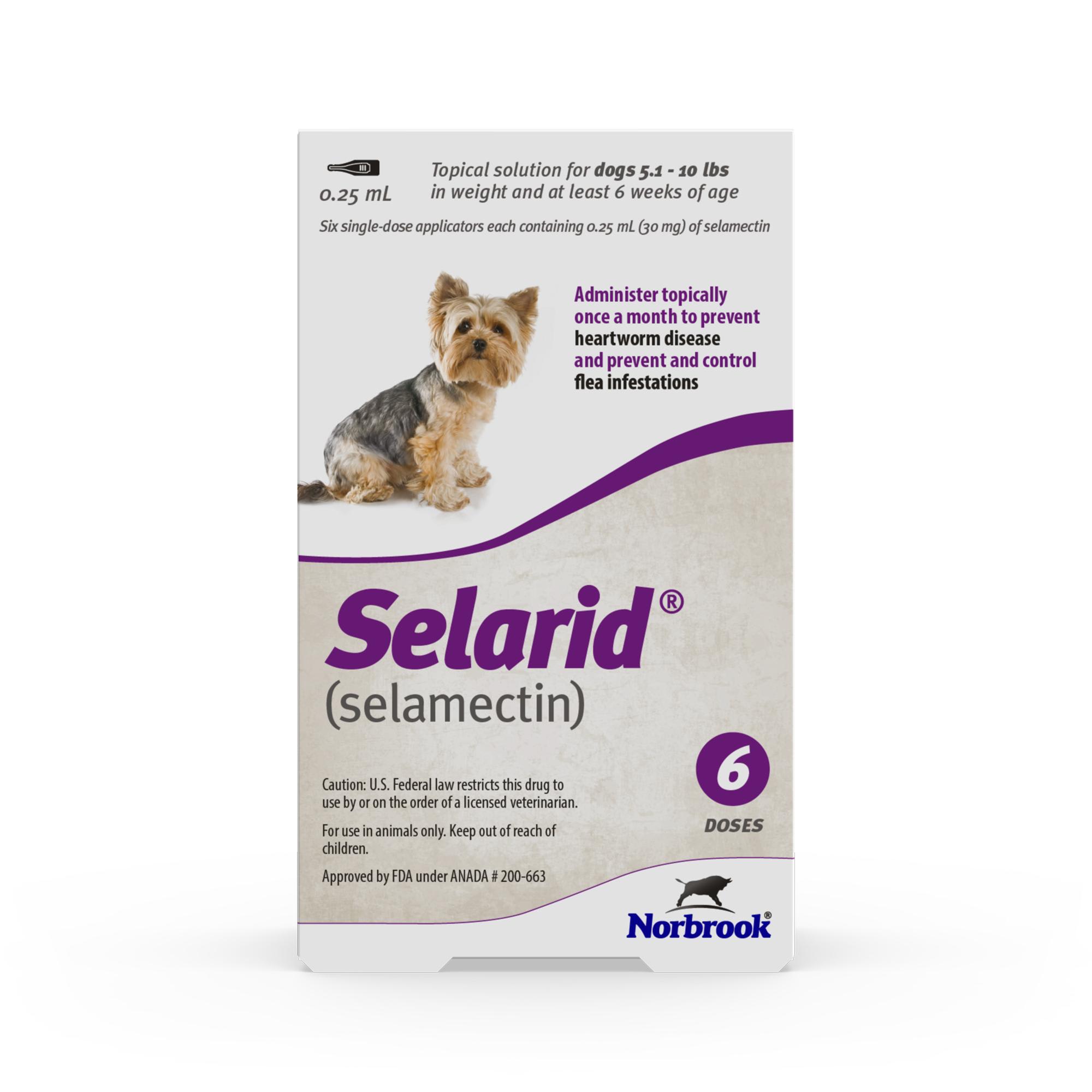 Selarid Canine Topical Solution (Generic) 5.1-10 lbs, 6 Count | Petco
