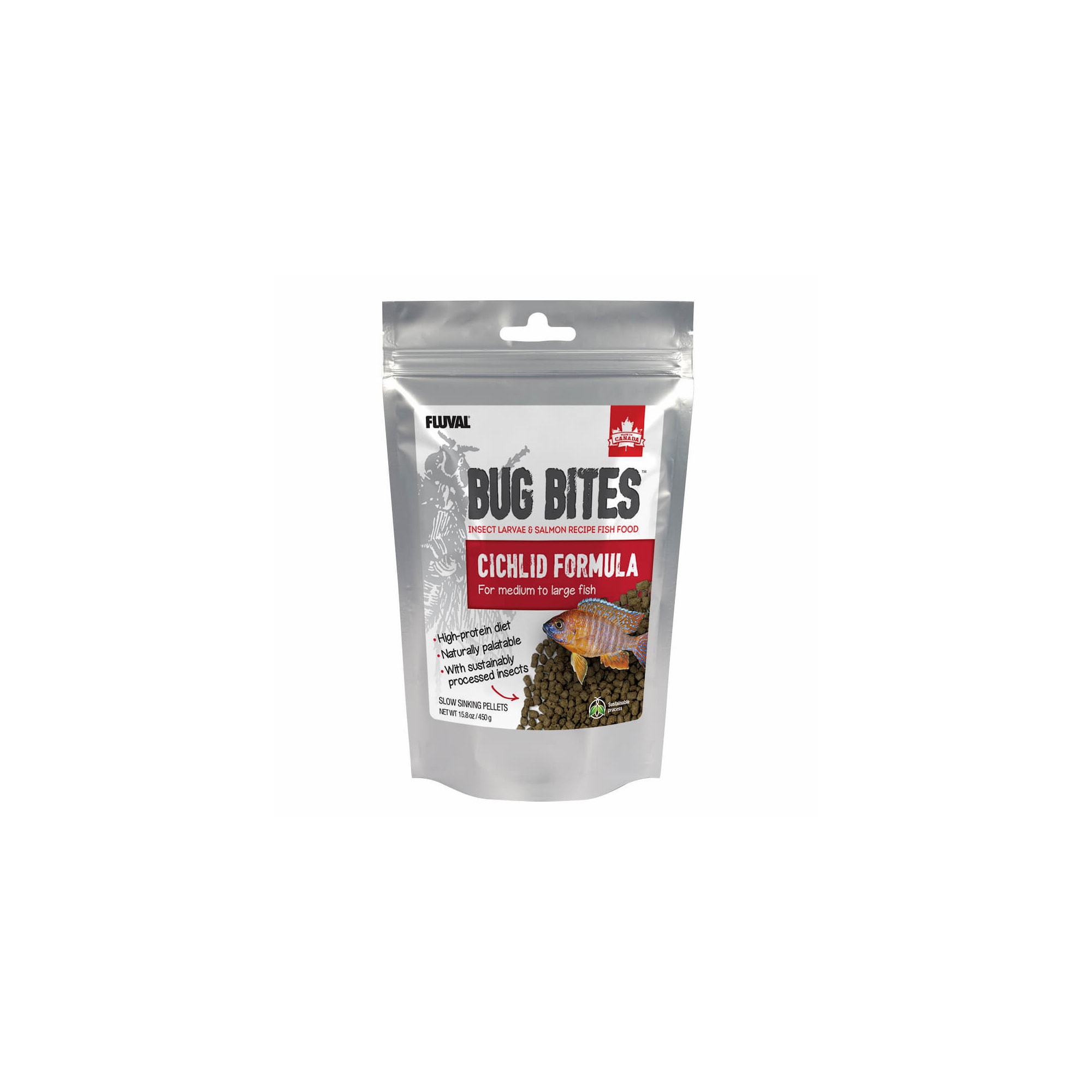 Fluval Bug Bites Cichlid Pellets, 15.8 oz. | Petco
