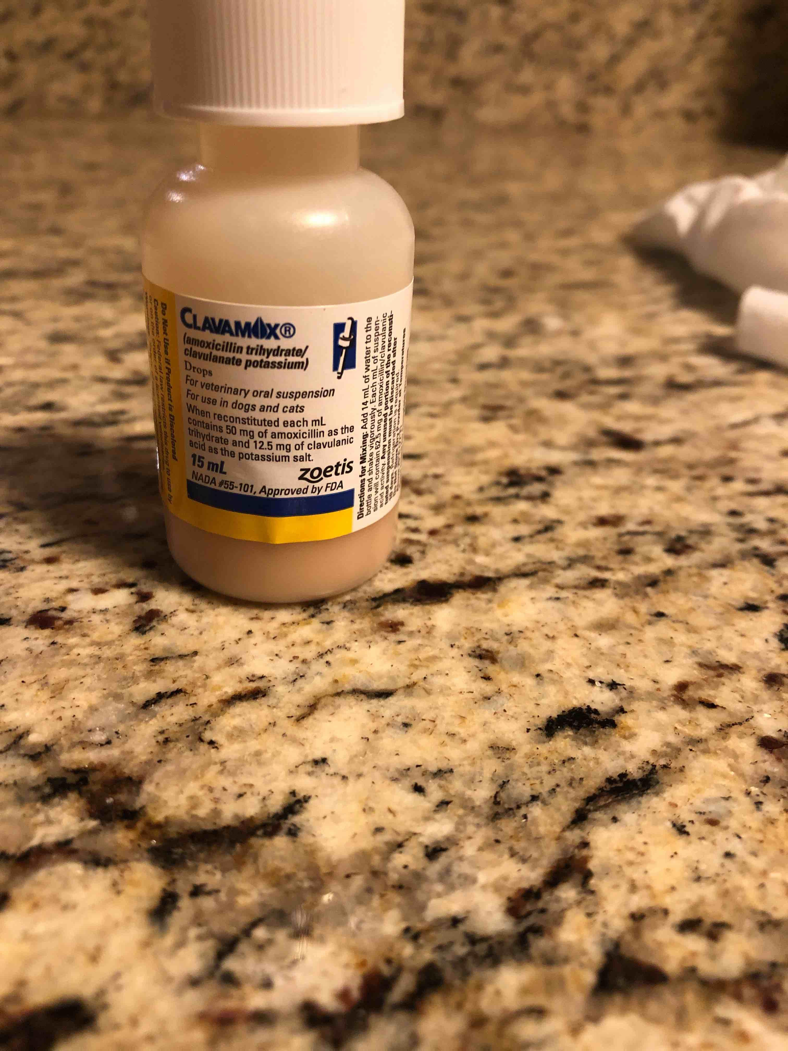 My cat's Clavamox is orange. Is this new batch safe to give him? | Petco